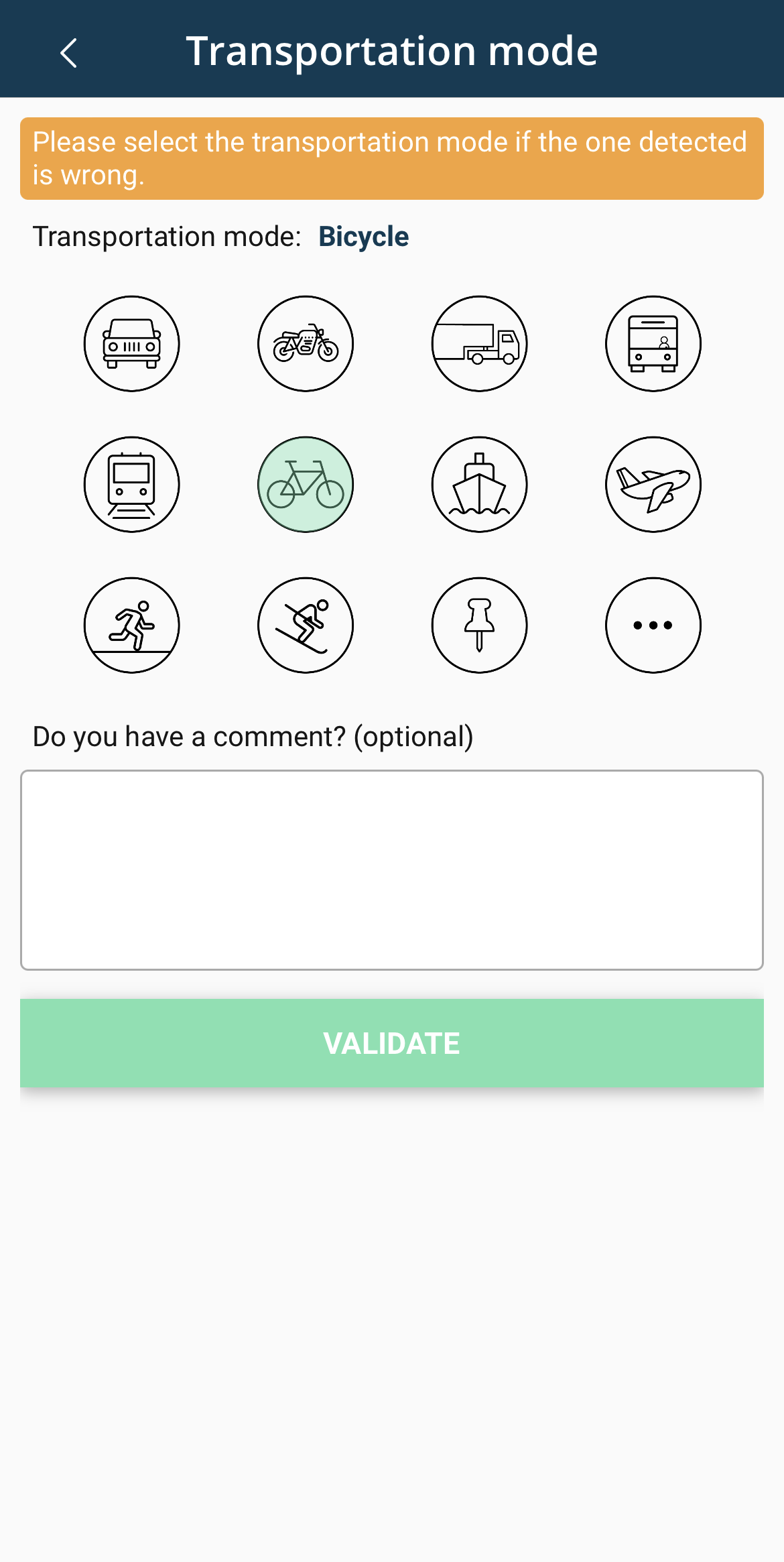 How do you change a trip's transportation mode? – Support Centre - DriveQuant